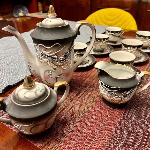 Dragonware | Accents | Moriage Dragonware Coffee Set | Poshmark
